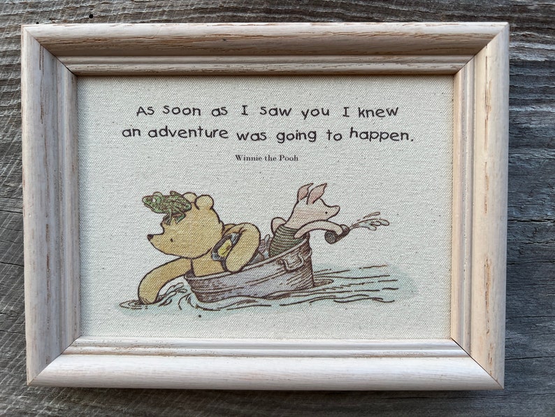 Winnie the Pooh Sign as Soon as I Saw You Pooh Nursery - Etsy