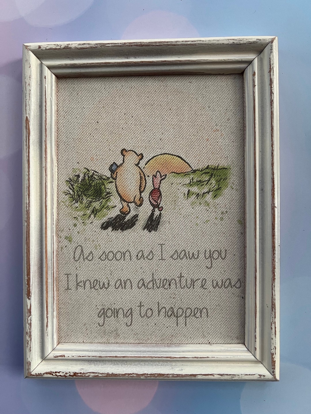 Winnie the Pooh Sign | as Soon as I Saw You | Pooh Nursery Quote | Baby ...