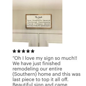 The South | Painted Wood Sign | Modern Farmhouse Sign | Wood Sign ...