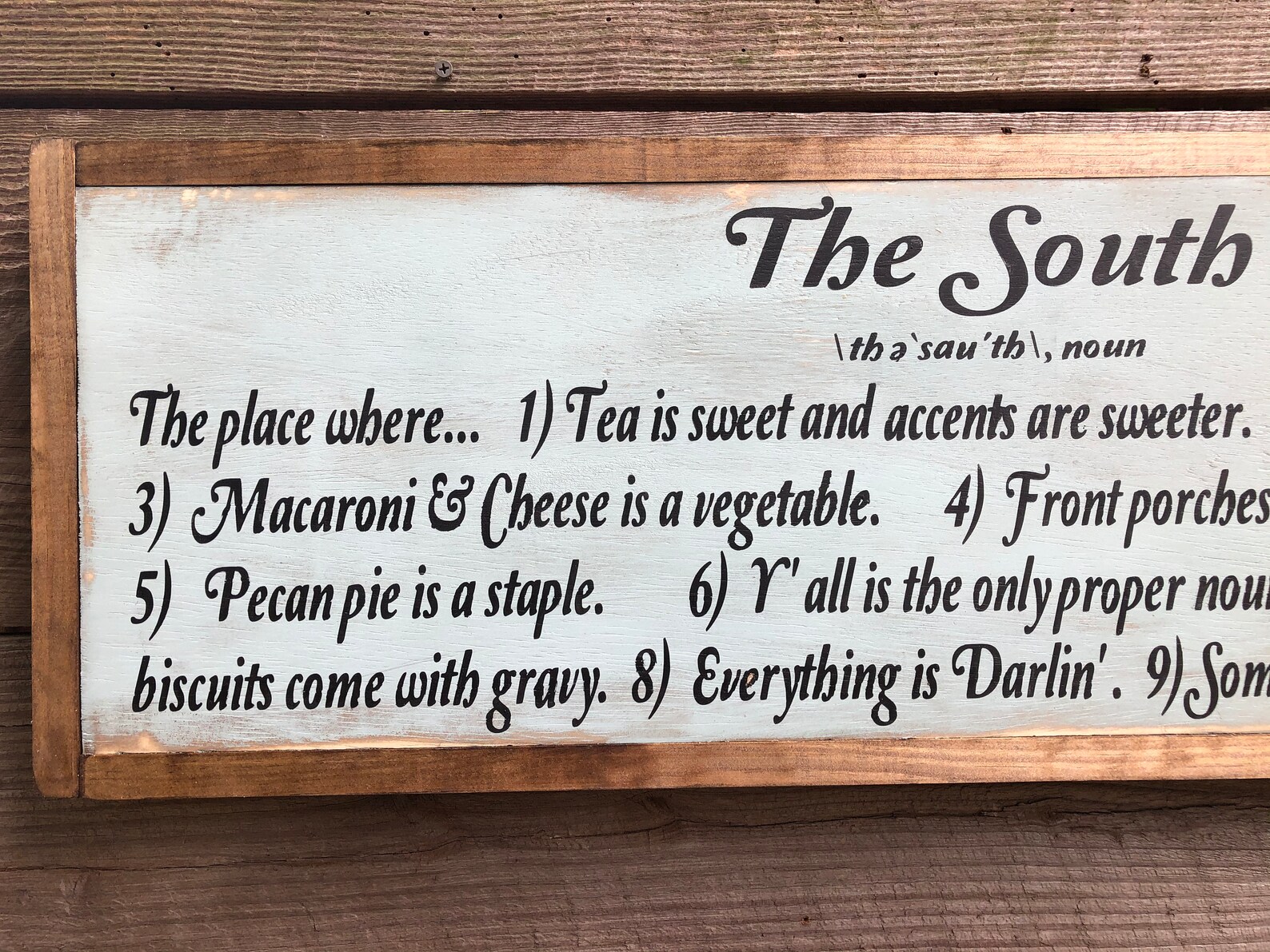 The South Painted Wood Sign Modern Farmhouse Sign Wood - Etsy