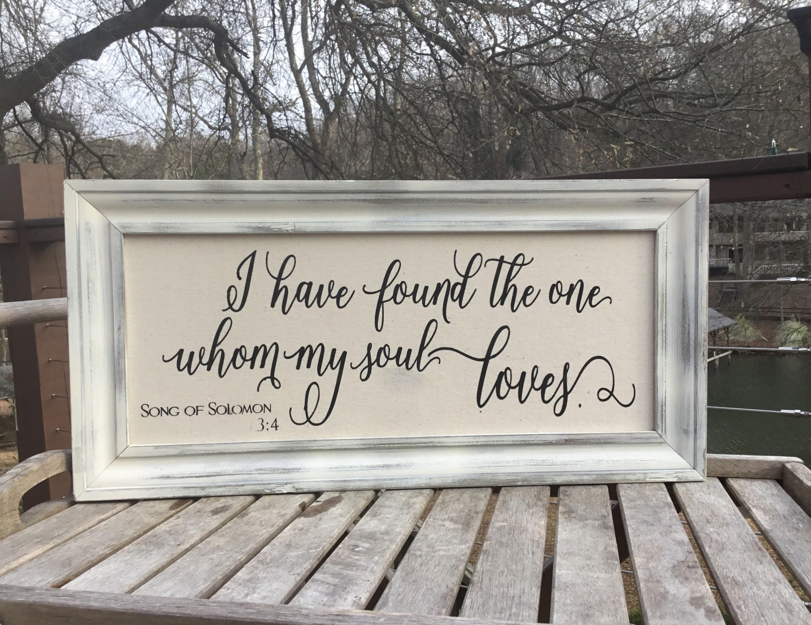 I Have Found the One Whom My Soul Loves Framed Sign Wedding - Etsy