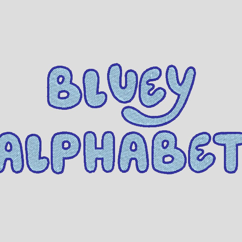 Embroidery Bluey Pes File - Etsy