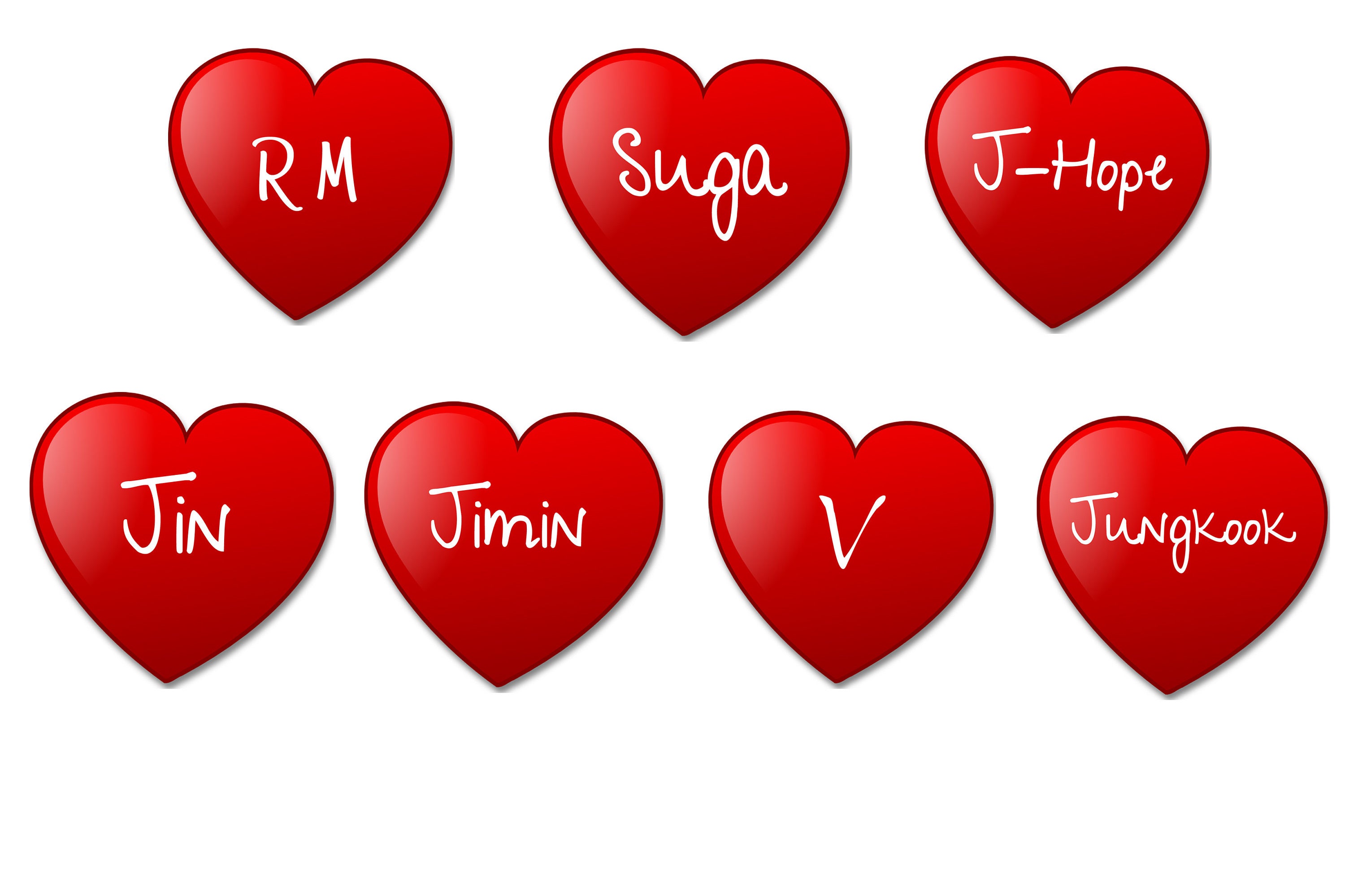 BTS ARMY Inspired Bias Heart Notebook/journal | Etsy