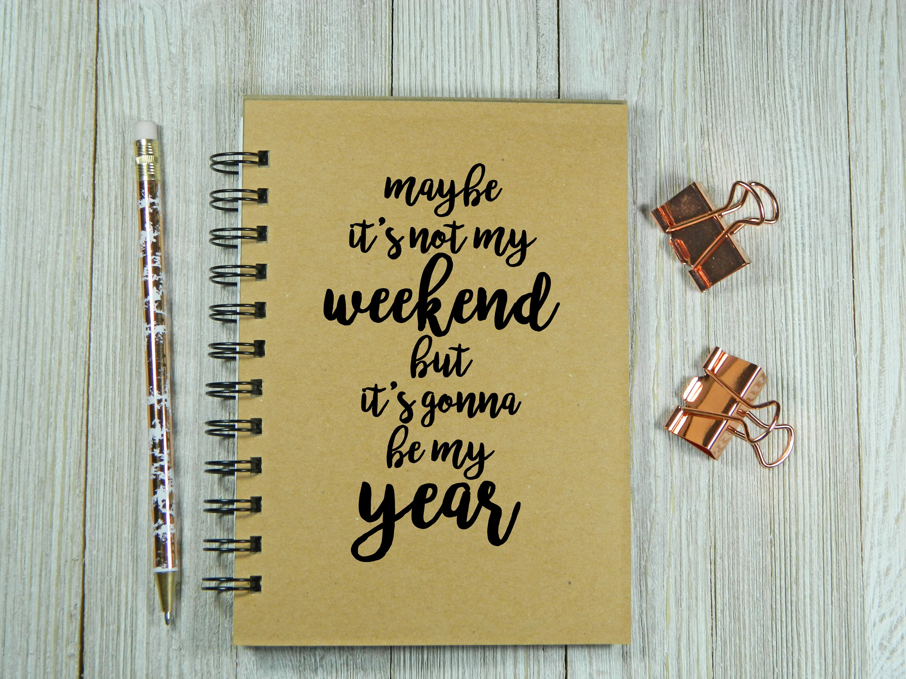 Maybe It's Not My Weekend - All Time Low Inspired Notebook/journal - Etsy