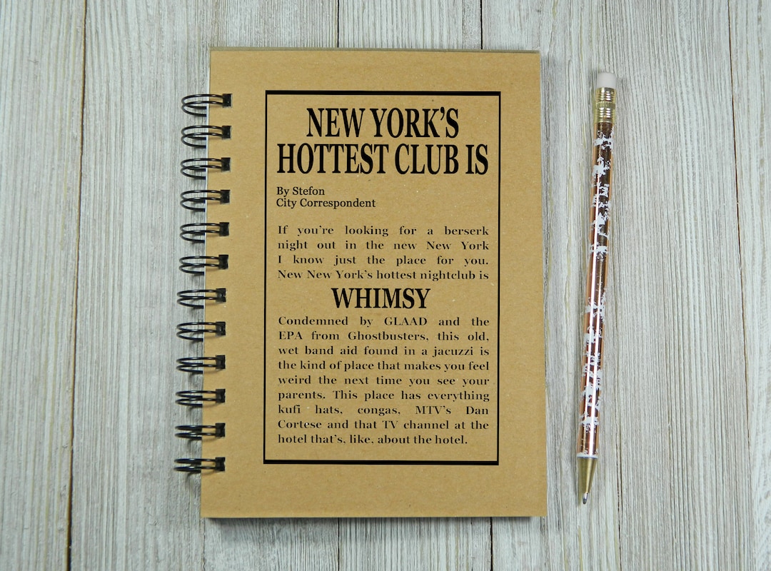 New York's Hottest Club Is...snl's Stefon Inspired Notebook/journal - Etsy