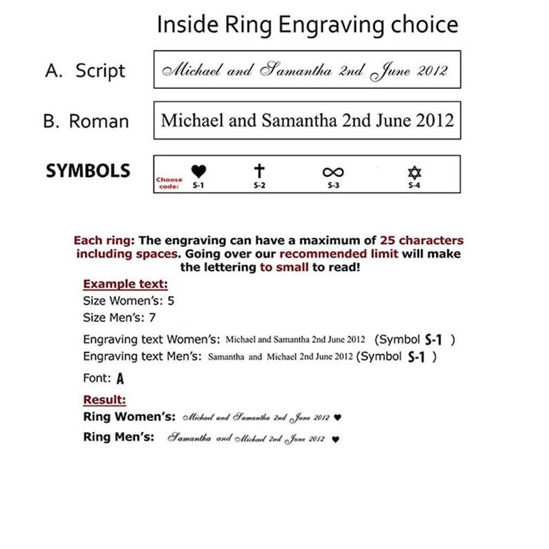 Free Personalized Laser Engraving Ring for Men and Women Theringcrafter ...