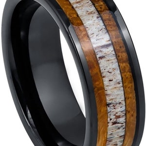 Free Personalized Laser Engraving Ring for Men and Women Black Plated ...