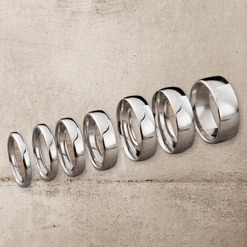 Wedding Band Silver Sets - Etsy