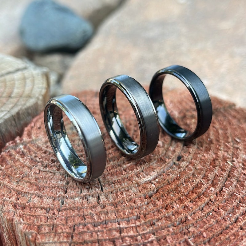 Color Stone Wedding Ring - Etsy