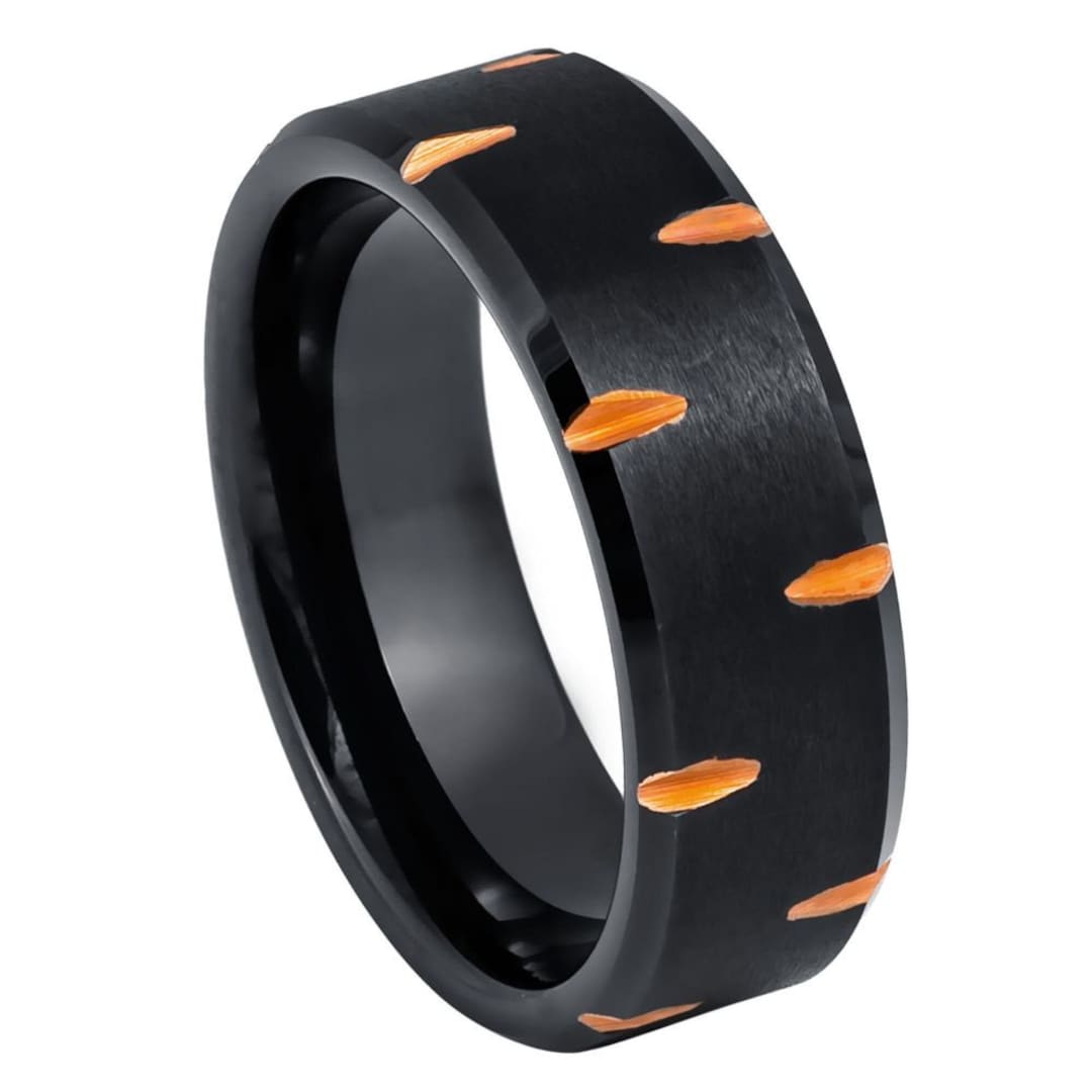 Free Personalized Laser Engraving Ring for Men and Women Black With ...