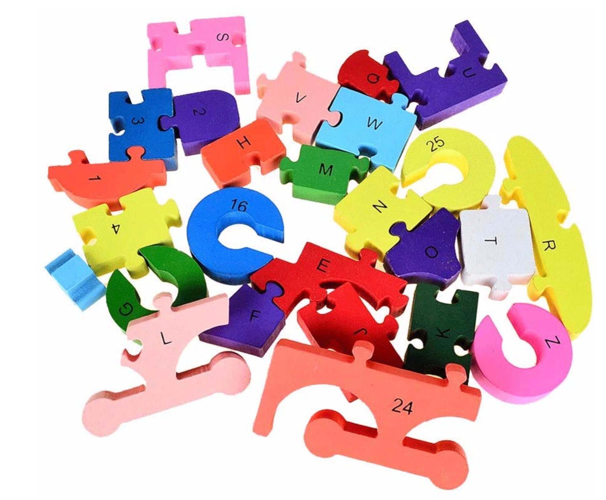 Animal Wooden Building Alphabet Jigsaw Puzzle Preschool | Etsy