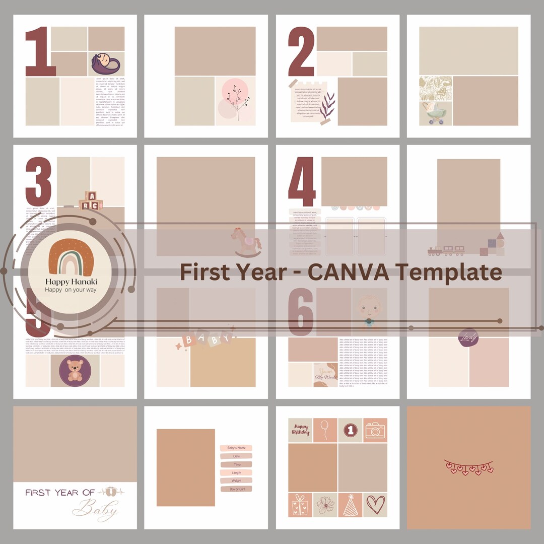 CANVA Photobok Template - 28 Pages 8x8 Inch (20x20 Cm) Photobook ...