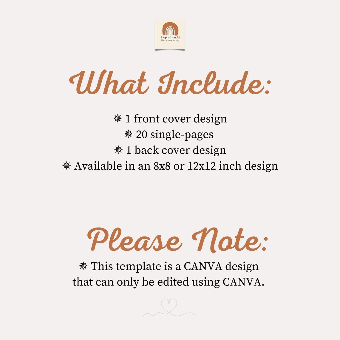 Simple Life Photobook Template: 8x8 or 12x12 Inch CANVA Design - Etsy