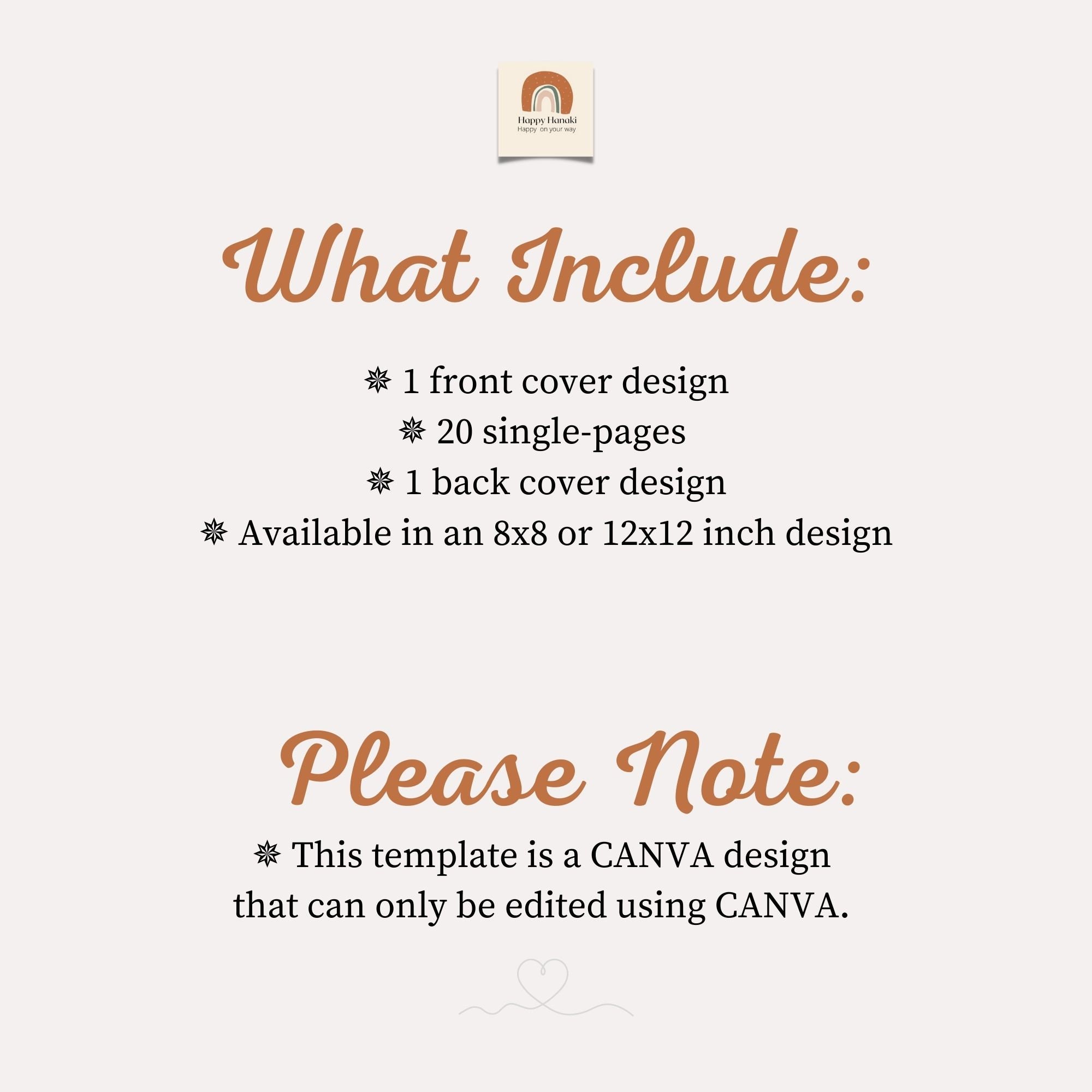Simple Life Photobook Template: 8x8 or 12x12 Inch CANVA Design - Etsy