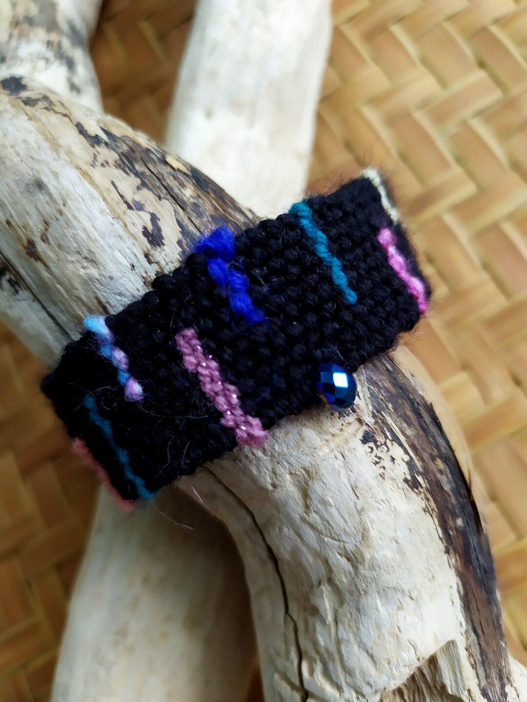 Woven Bracelet - Handmade Bracelet - Fiber Bracelet - Hand Loomed ...