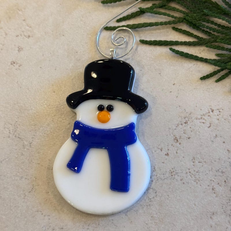 Snowman Glass - Etsy