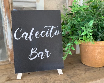 Coffee Bar Sign Spanish - Etsy
