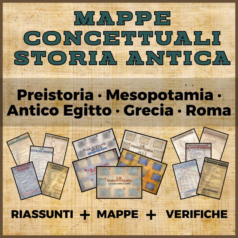 Mappe Concettuali Di Storia Antica | Preistoria, Mesopotamia, Egitto ...