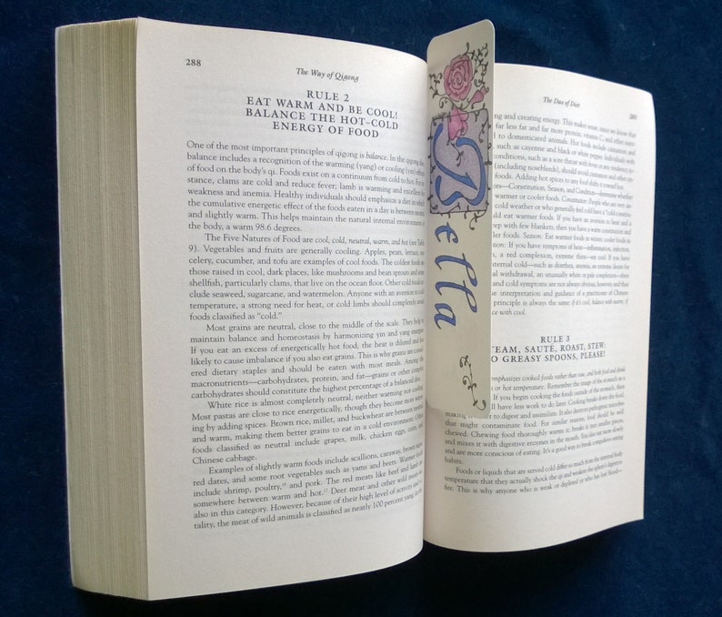 Bella Bookmark- 2x7 Inches- Blue and Purple With Pink Roses- Marker and ...