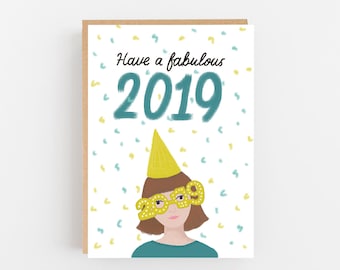 Funny new years card | Etsy