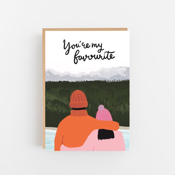 You're My Favourite Valentine's Card Anniversary | Etsy