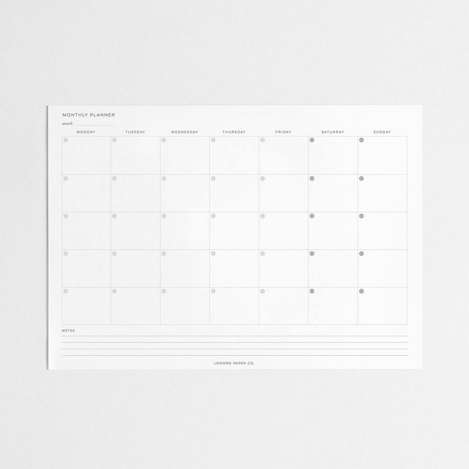 A4 Monthly Printable Month at a Glance Monthly Organiser | Etsy