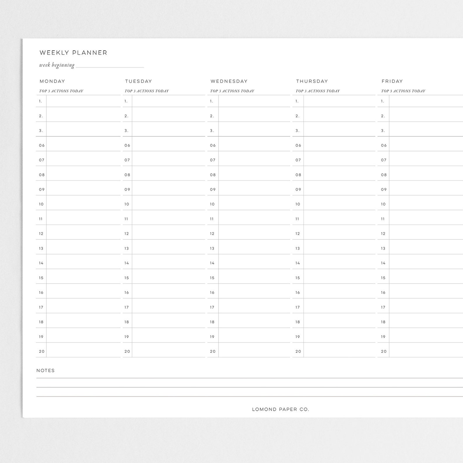 A4 Weekly Planner Planner Notepad Weekly List Week - Etsy