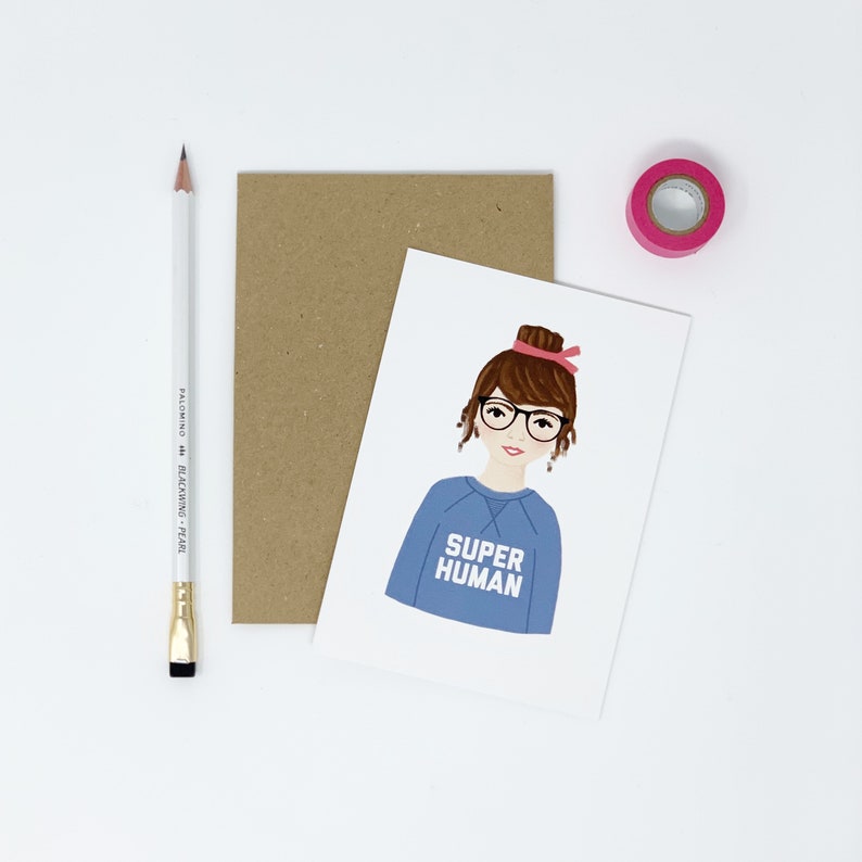 Super Human Card Best Human Card Favourite Human Best - Etsy