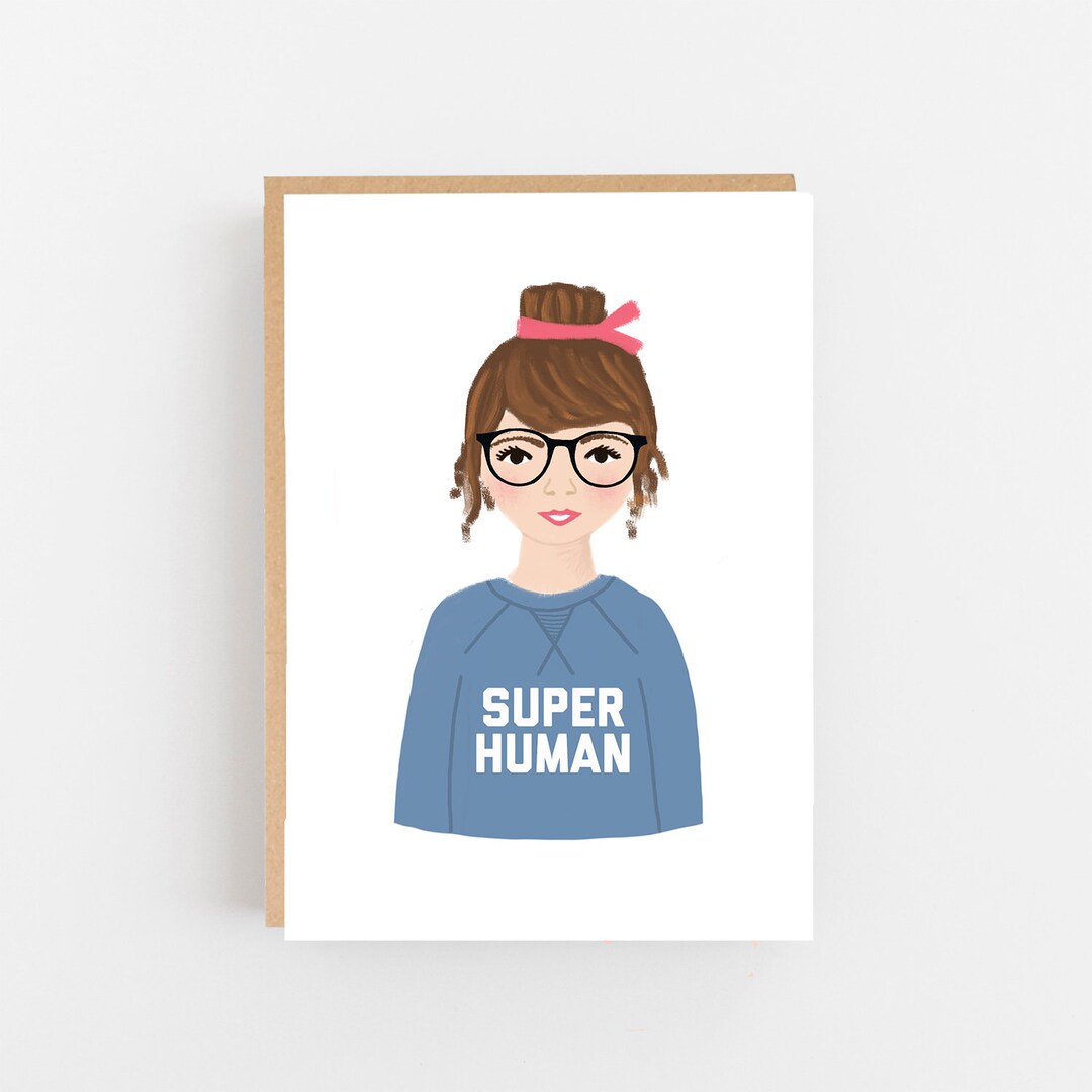 Super Human Card - Best Human Card - Favourite Human - Best Friend Card ...