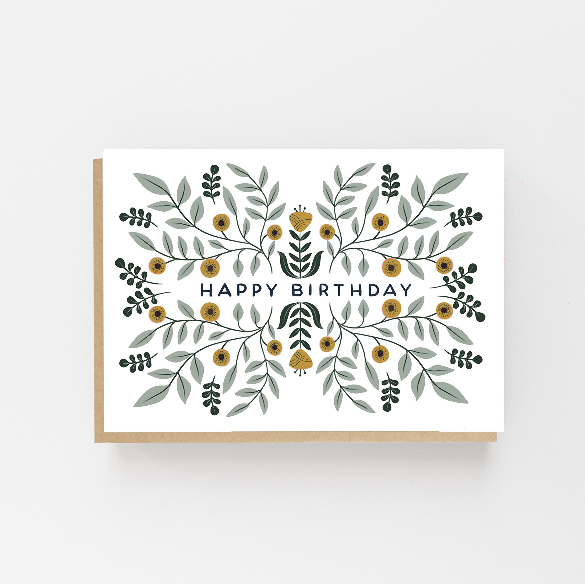 Happy Birthday Card Floral Pattern Birthday Card - Etsy UK