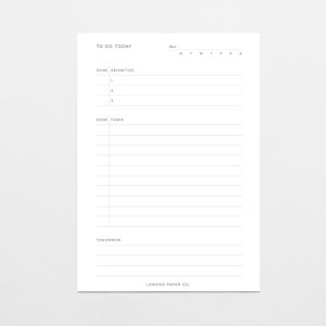 To Do Today List - Fillable - Printable PDF - Task Management ...
