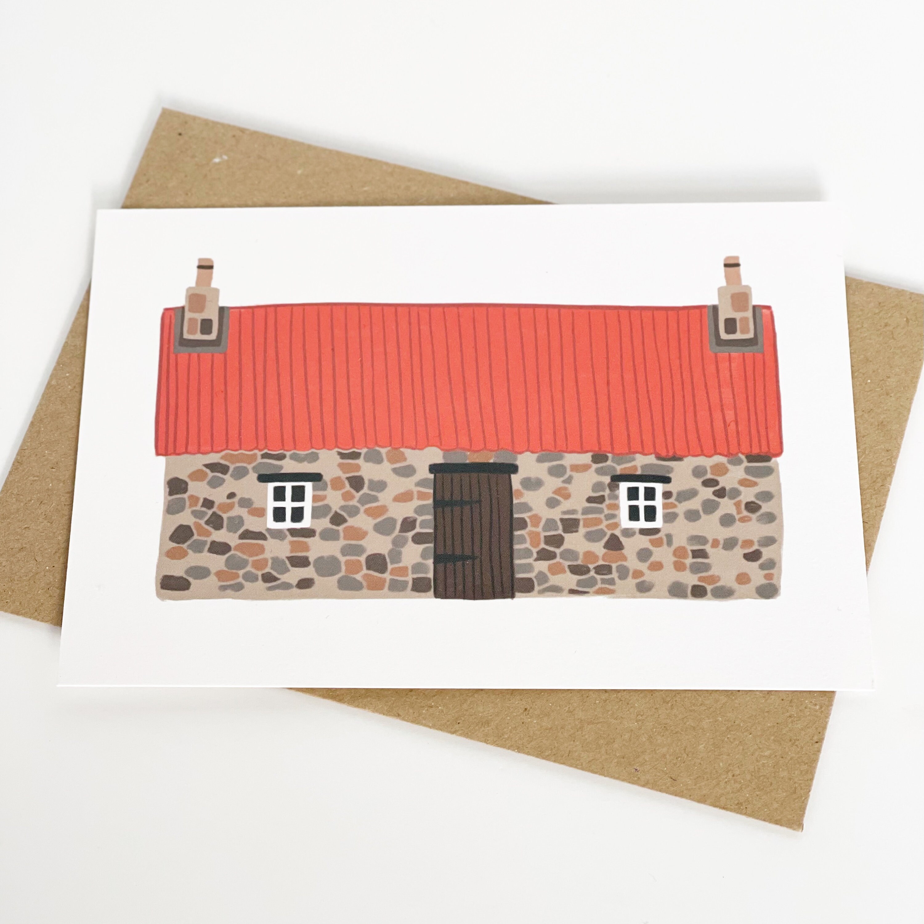 Our Scottish Bothy Red Roofed Greeting Card Experience the - Etsy