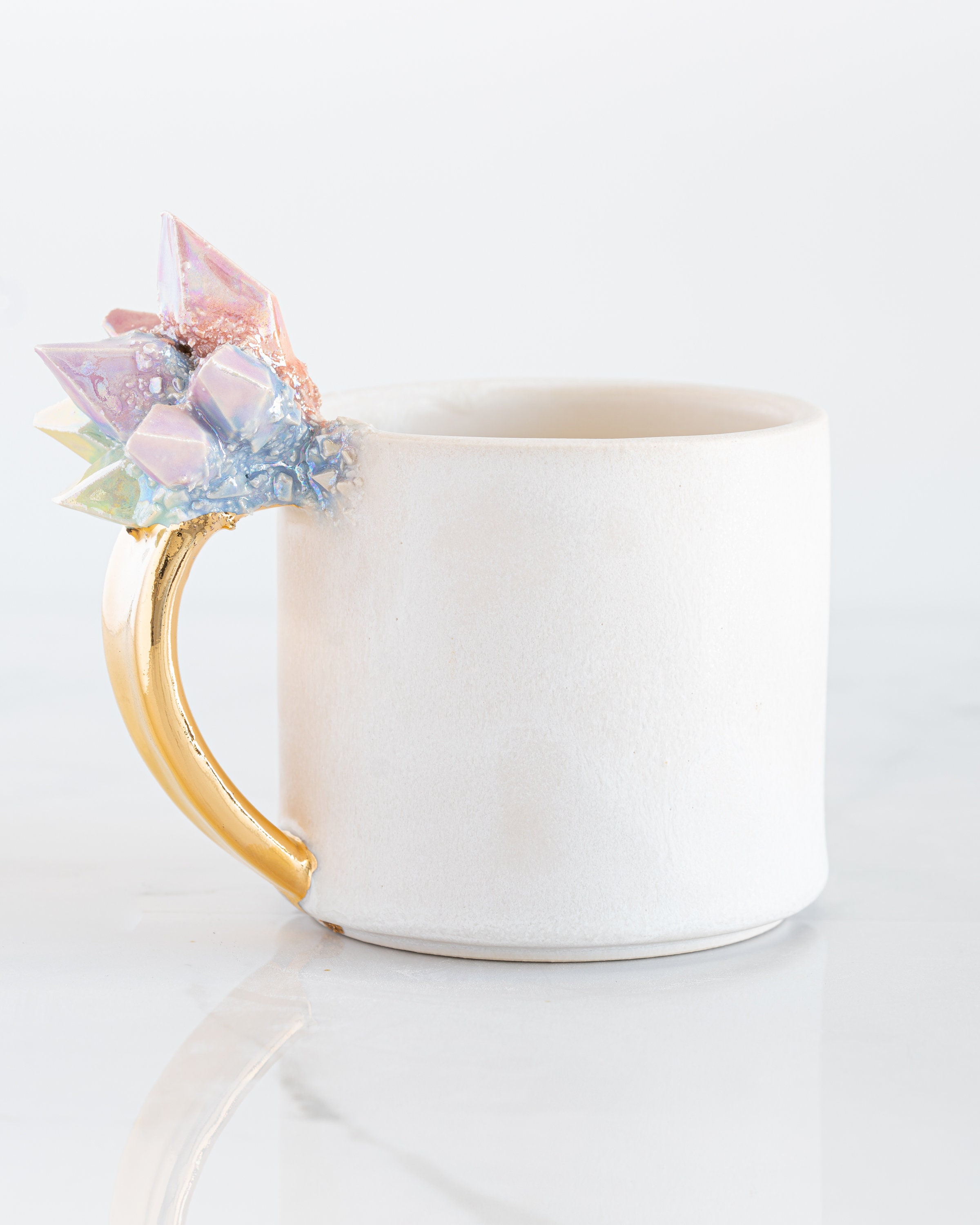 Aura Rainbow Crystal Tea Set Ceramic Tea Set for an Elegant - Etsy