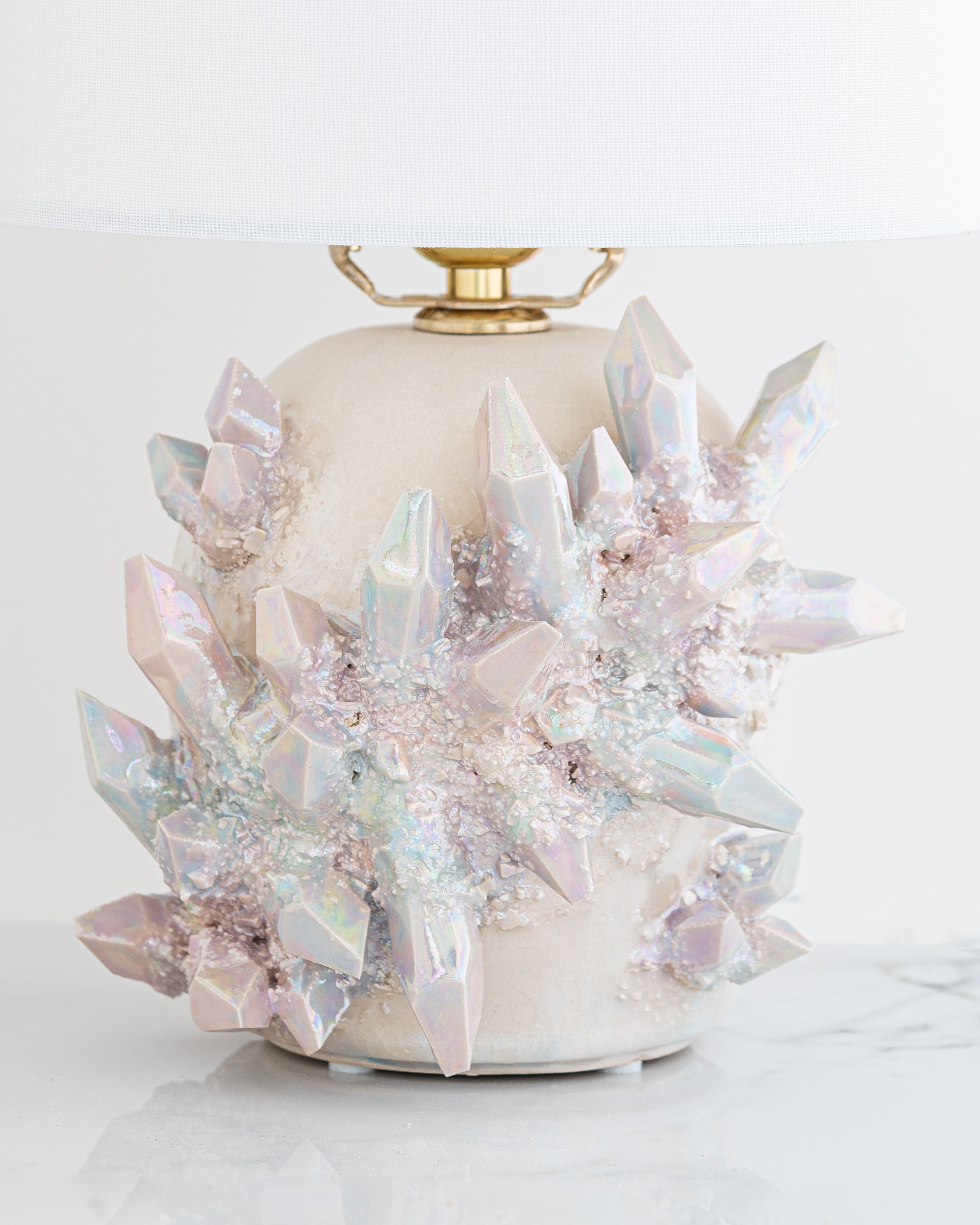 Aura Crystal Table Lamp Handmade Ceramic Crystal Lamp for a - Etsy UK