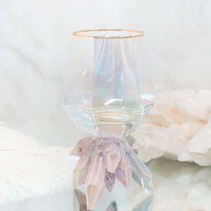 Aura Prism Crystal Rocks Glasses (set of Two) | Handmade Ceramic ...