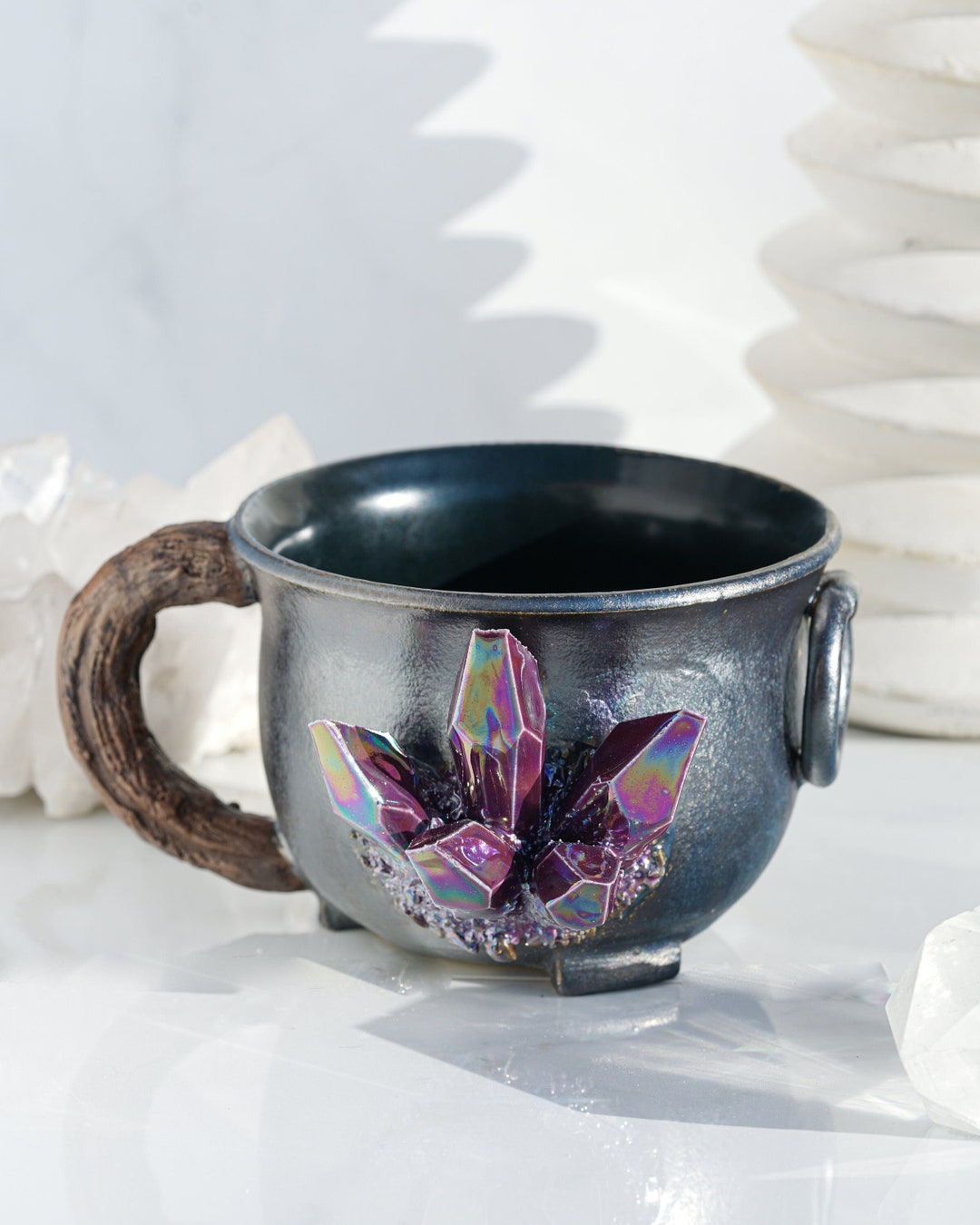 Crystal Witches Cauldron Mug CHOOSE YOUR COLOR Perfect for Halloween ...