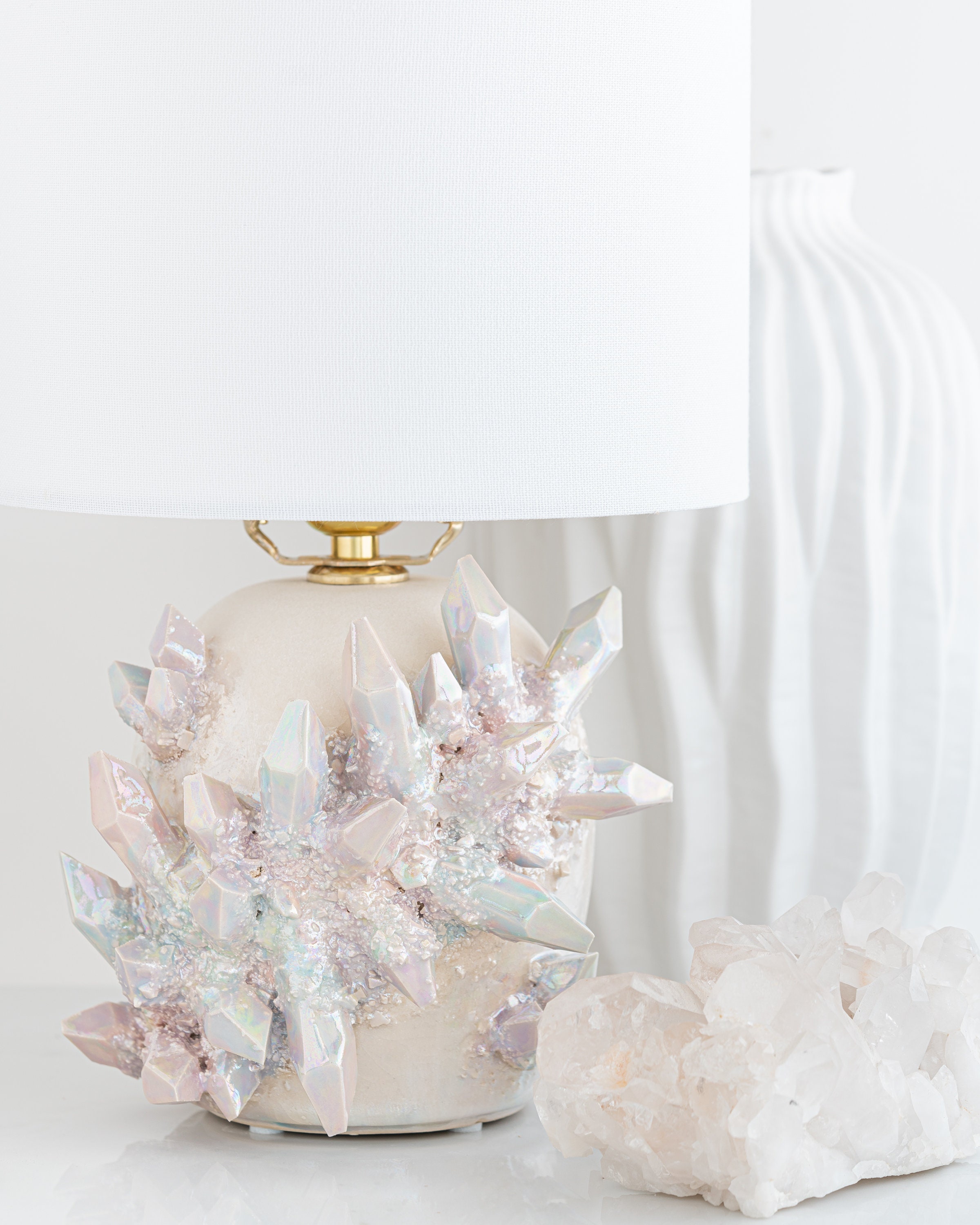 Aura Crystal Table Lamp Handmade Ceramic Crystal Lamp for a - Etsy UK