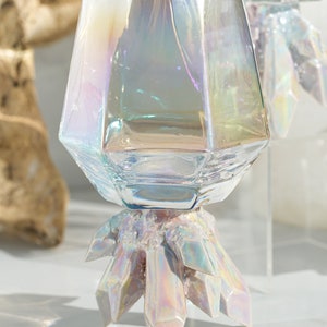 Aura Prism Crystal Rocks Glasses (set of Two) | Handmade Ceramic ...