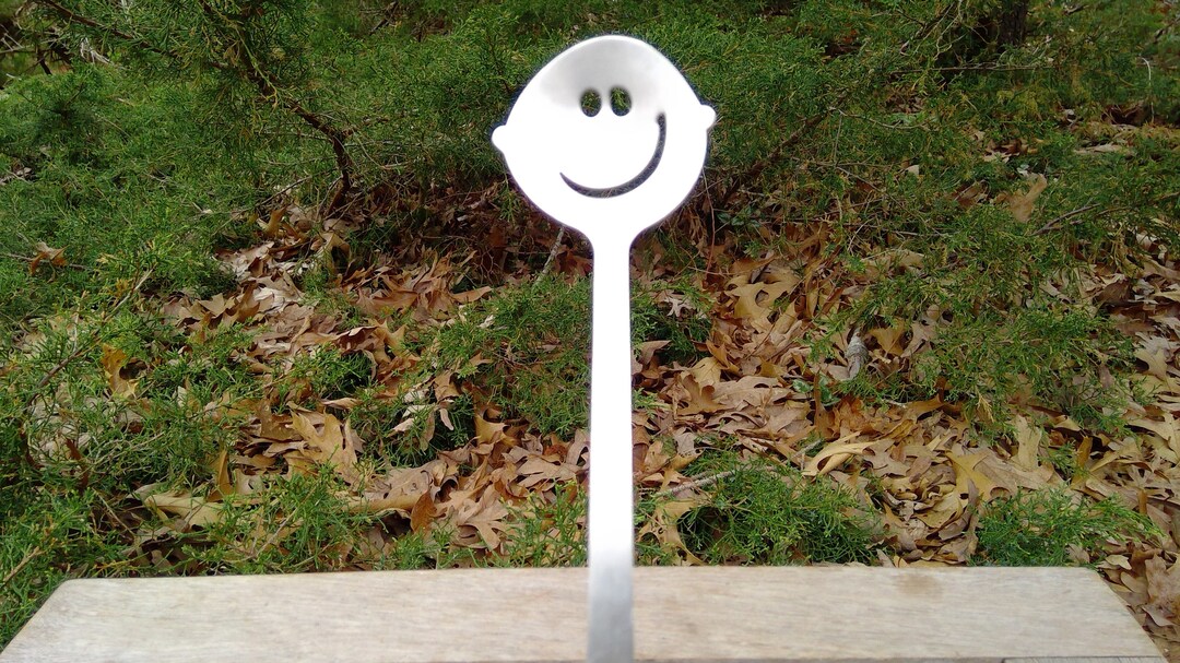 Rare Vintage HOGRI Smiley Face Long Serving Spoon FRIENDS FOREVER Salad ...