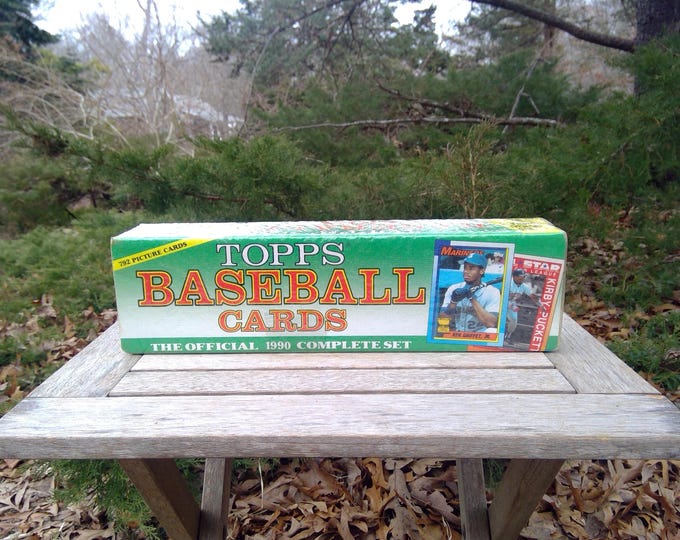 Vintage 792 BASEBALL Card Set Sealed 1990 TOPPS Baseball Official ...