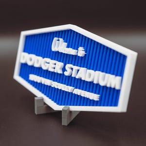 Welcome to Dodger Stadium 3D Printed Sign - for Desk or Wall Display - Etsy