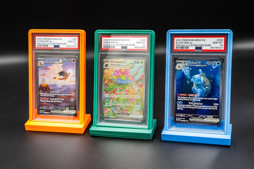 Gradedguard PSA/CGC Graded Card Display Stand - Pokemon, Baseball ...