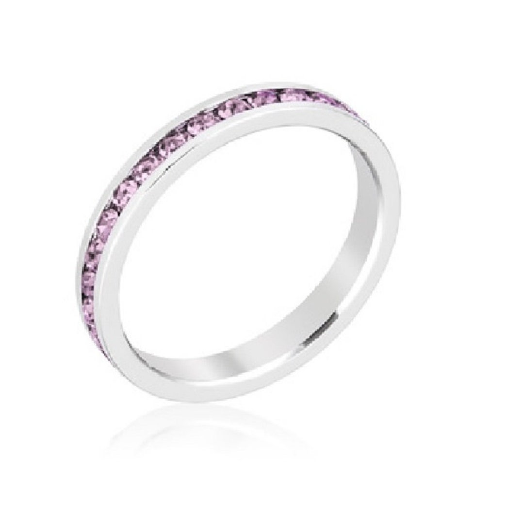 Lavender CZ Stack Rings (set of 2) - Etsy