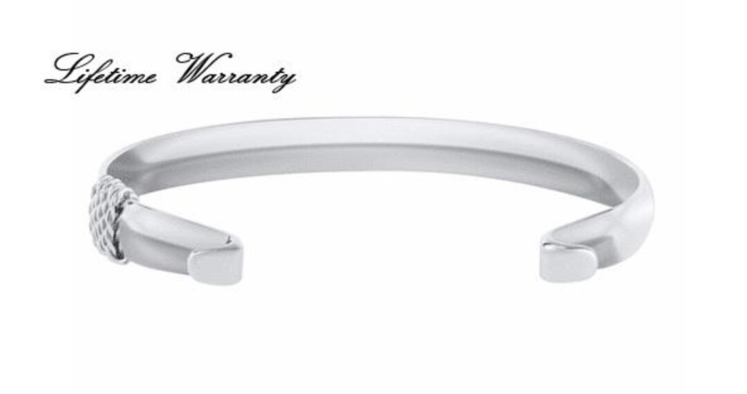 Authentic Lestage Convertible 5MM Wide Sterling Silver Bracelet With ...