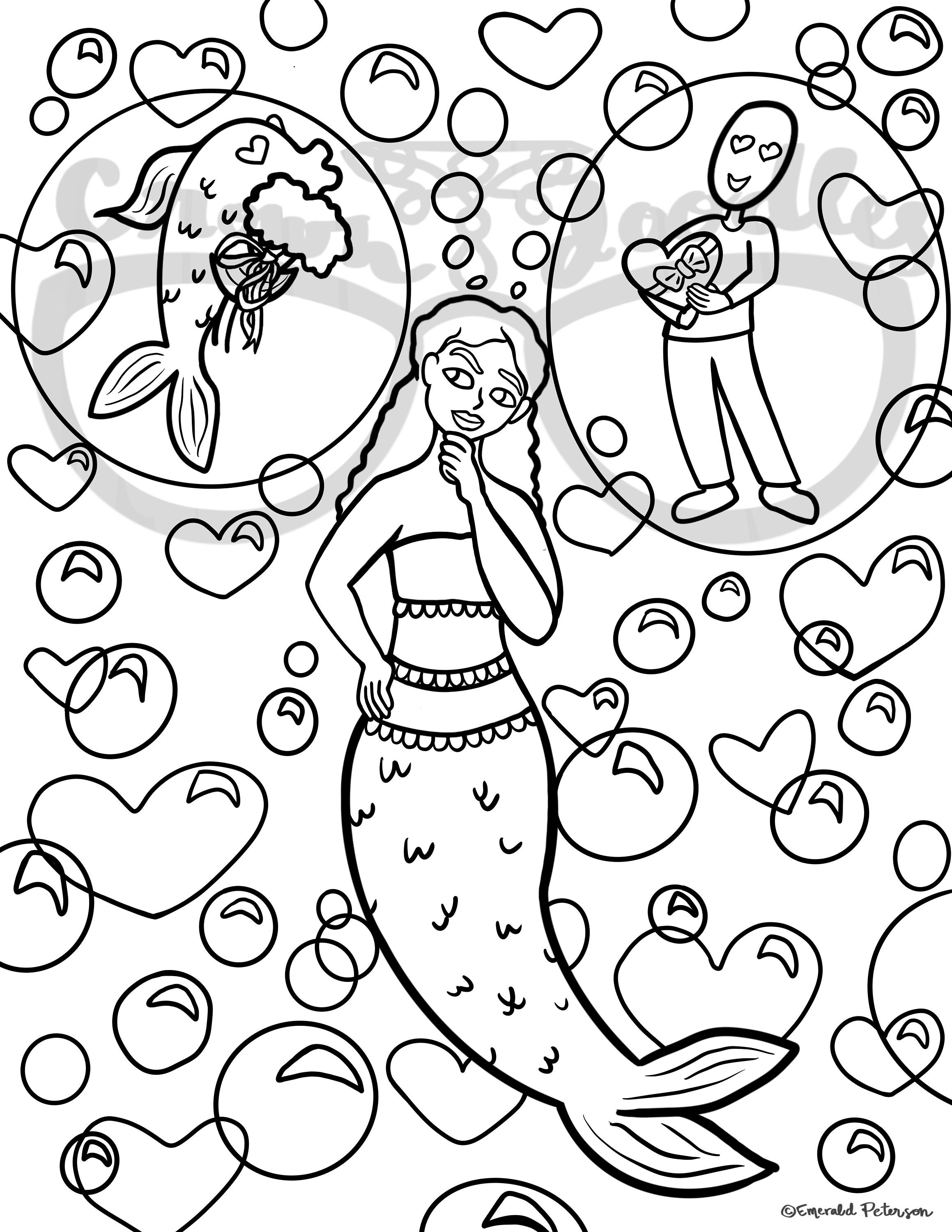 More Fish in the Sea - Mermaid Dating Dilemmas | Printable Coloring ...