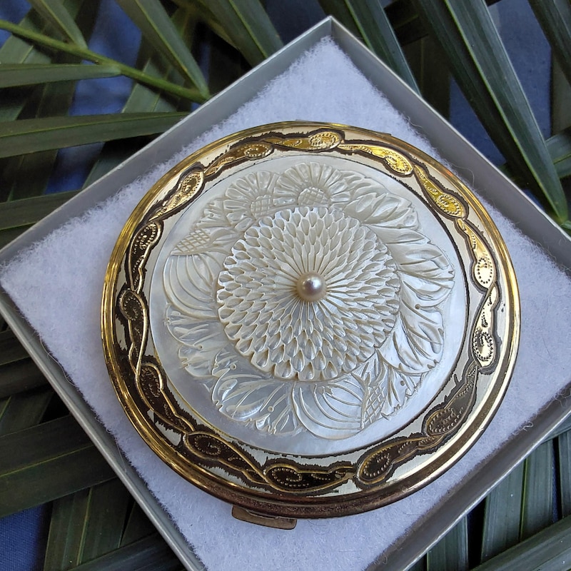 Mother of Pearl Compact - Etsy