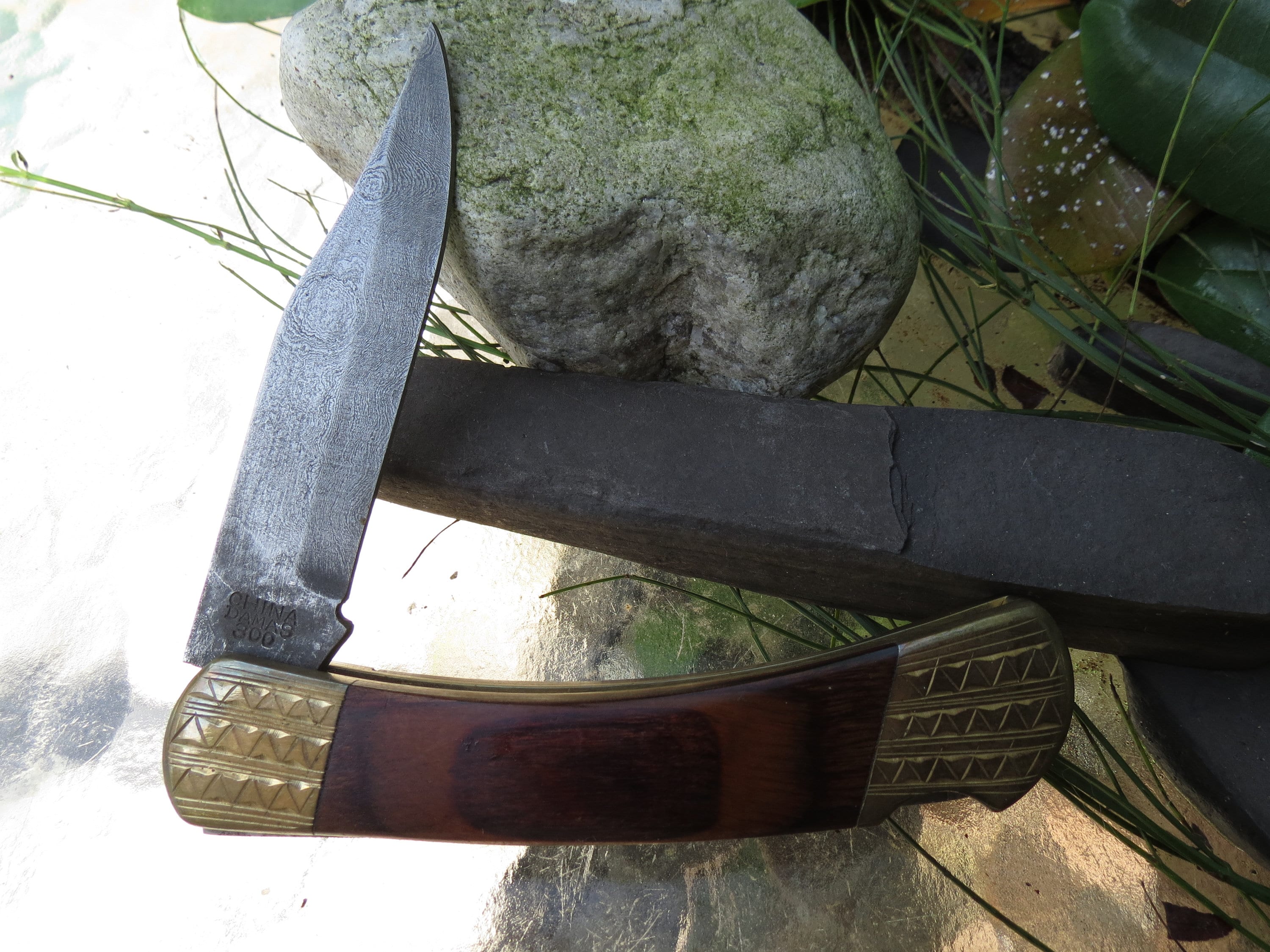 Tomahawk Brand Knife Damascus Pocket Knives Never Used | Etsy