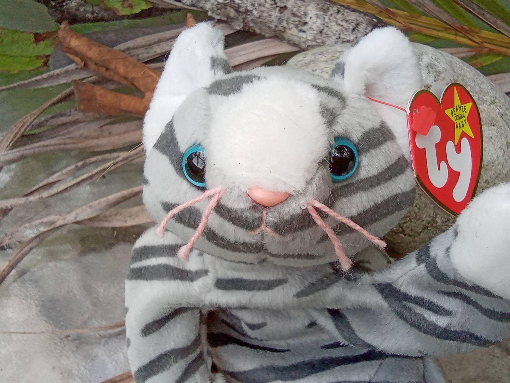TY prance Beanie Baby Grey Striped Cat Vintage - Etsy UK