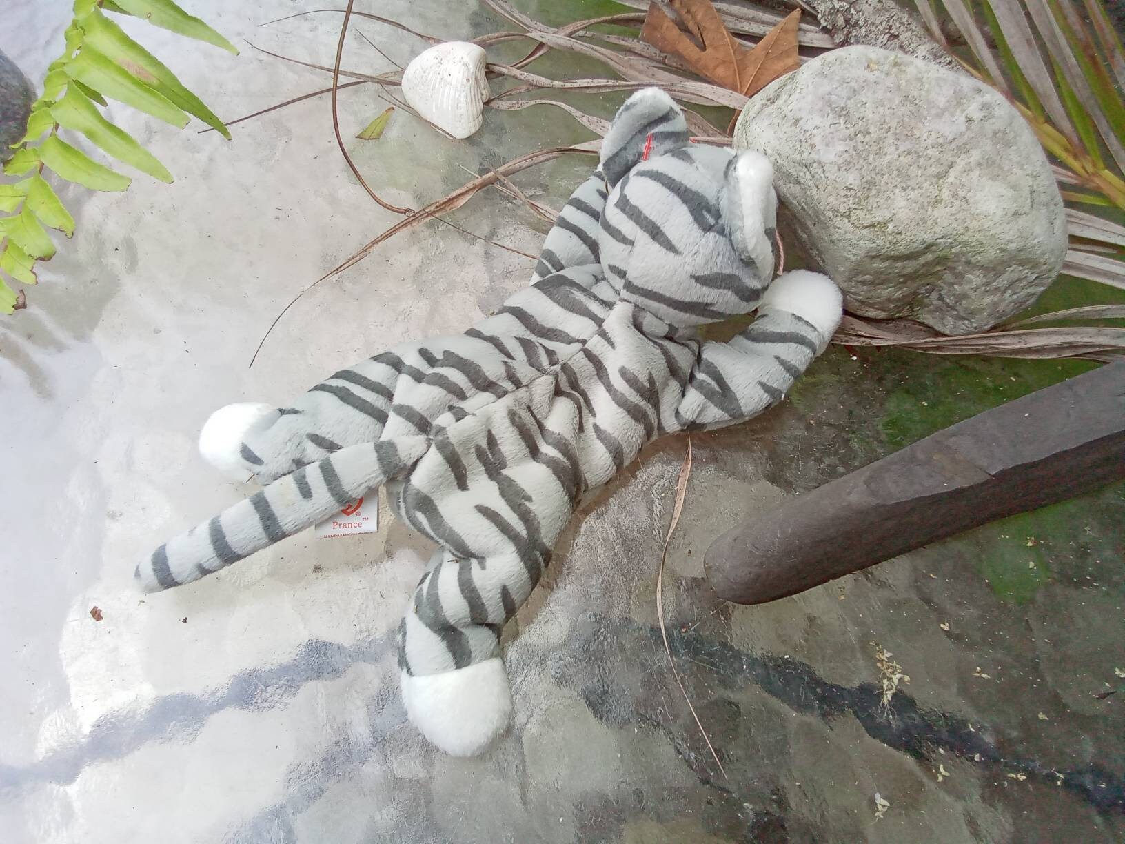 TY Prance Beanie Baby Grey Striped Cat Vintage | Etsy