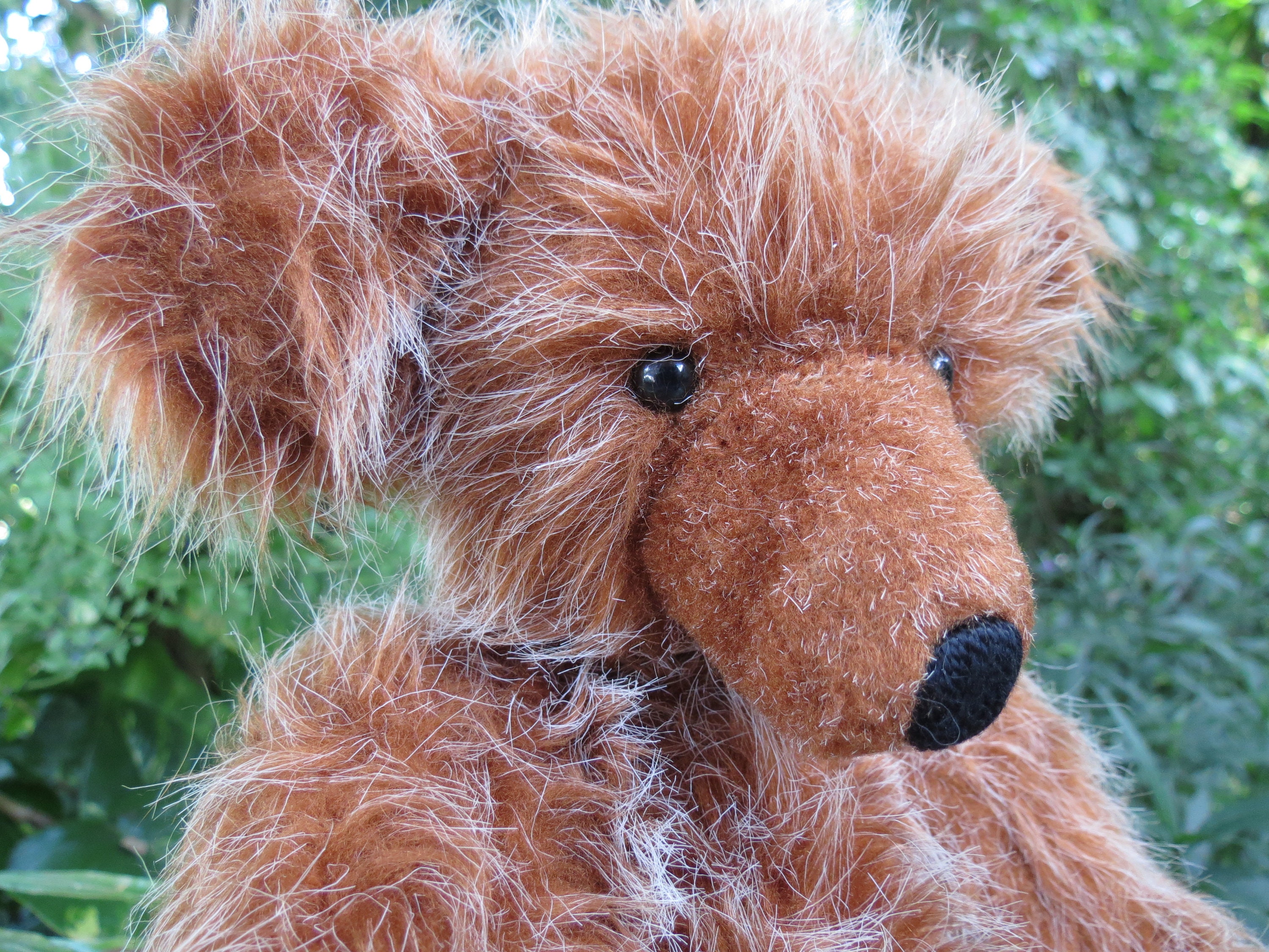 OOAK Fuzzy Plush Bear Cute One of a Kind Fully Jointed Bear - Etsy